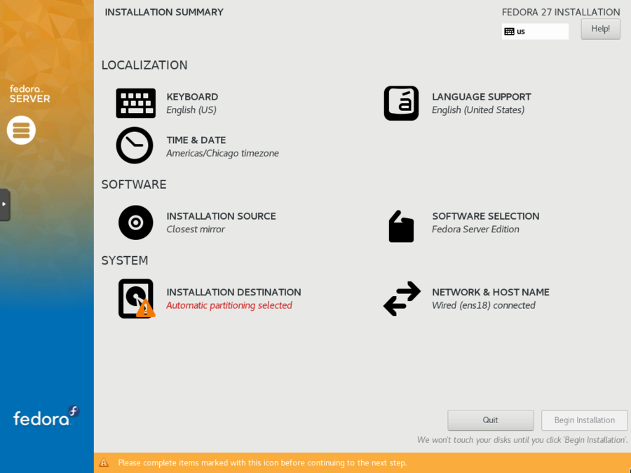 Fedora 27 Server CD Install - Amahi Wiki