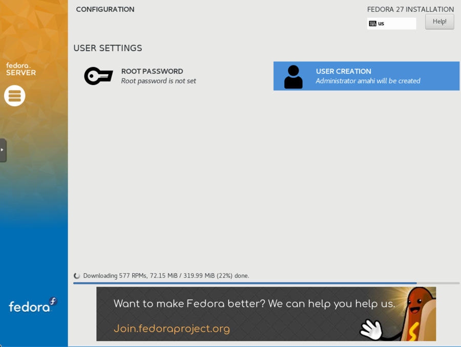 Fedora 27 Server CD Install - Amahi Wiki